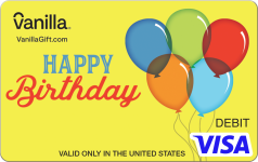 Balloon Bunch Gift Card | Vanilla Visa