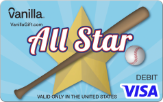 Baseball All Star Gift Card | Vanilla Visa