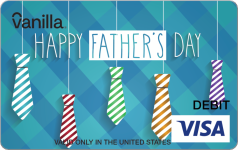 Terrific Tie Gift Card | Father's Day Gift Cards | Vanilla Gift