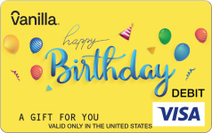 Party Hat Gift Card | Birthday Gift Cards | Vanilla Gift