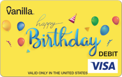 Party Hat Gift Card | Birthday Gift Cards | Vanilla Gift
