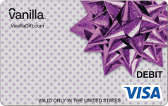Purple Bow Gift Card | Vanilla Visa
