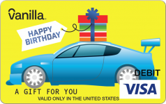 Sports Car Visa Gift Card | Gift Cards For All Occasions | Vanilla Gift