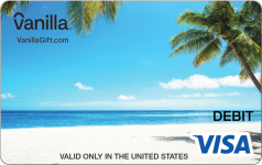 Tropical Beach Gift Card | Vanilla Visa