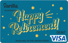 Happy Retirement Gift Card | Vanilla Visa