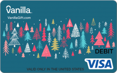 Abstract Winter Gift Card | Vanilla Visa