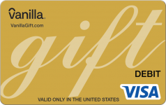 Metallic Script Gold Gift Card | Luxury Gift Card | Vanilla Gift